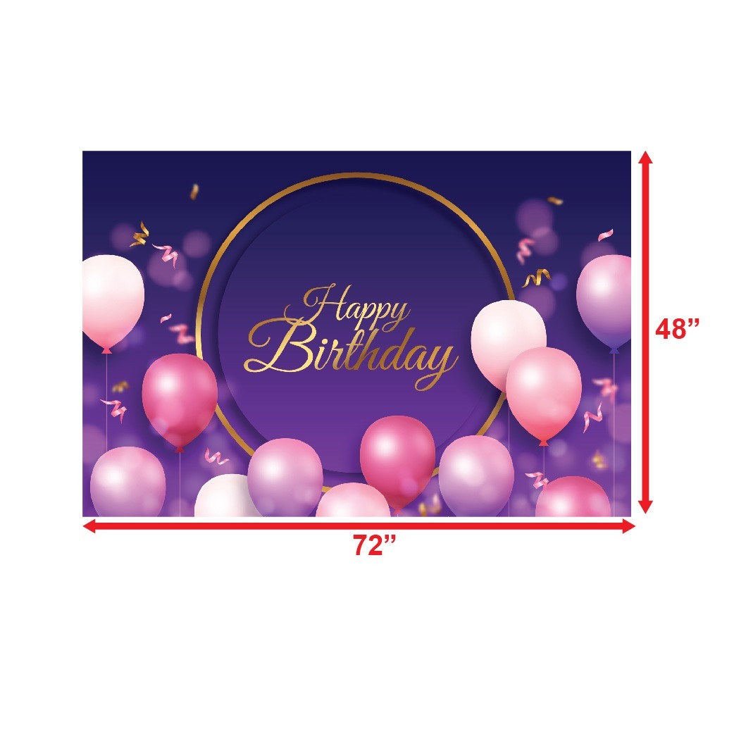 Balloon Theme Flex Banner Backdrop - Swister Decor
